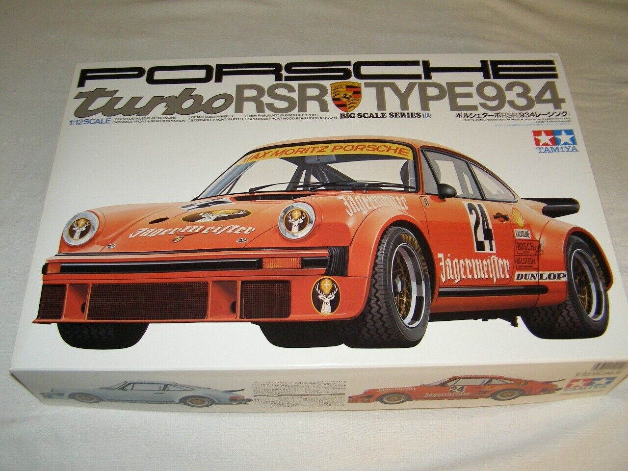 Tamiya Porsche turbo RSR Type 934 variant 1/12 Large Scale Tamiya Porsche turbo RSR Type 934 variant 1/12 Large Scale