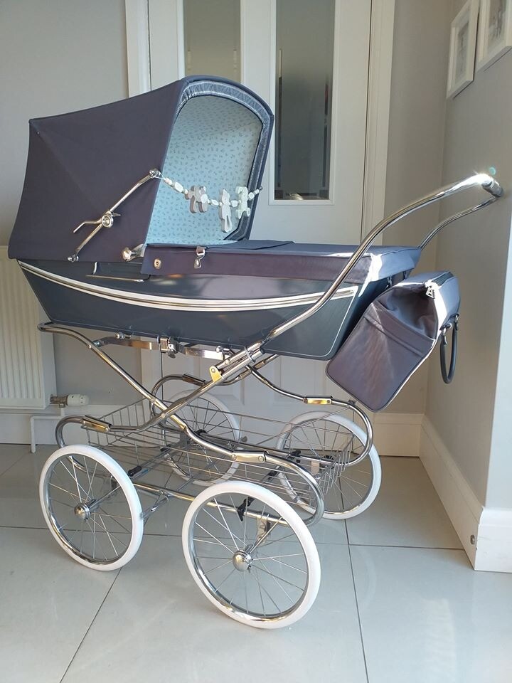 coach built baby pram Silvercross FANTASTIC condition with extras ...