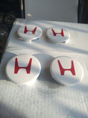 Center Cap 41mm H LOGO Rim Decals Stickers for 95-01 JDM Honda Integra ...