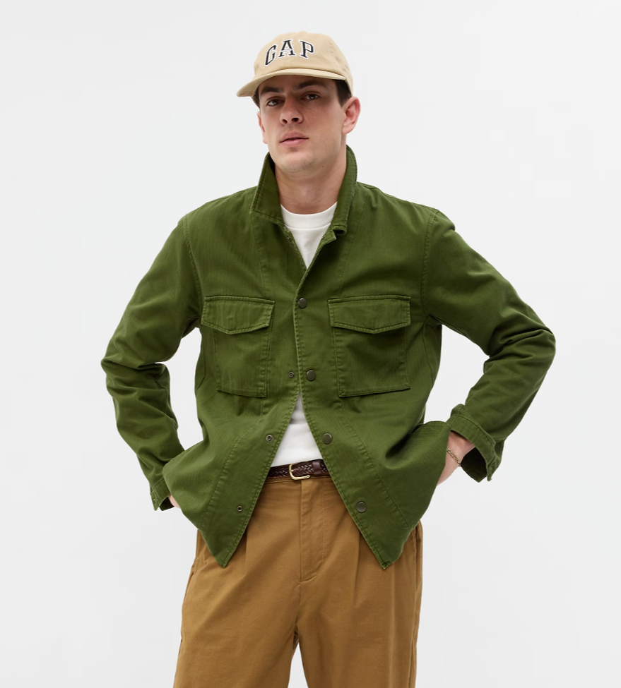 Gap shirt jacket store