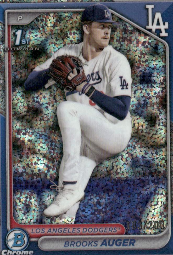 2024 Bowman Draft - Chrome Brooks Auger #BDC-192 Sparkle Refractor /200 ...