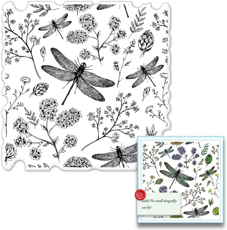 Dragonfly Clear Stamps for Card Making Decoration Scrapbooking Supplie ...