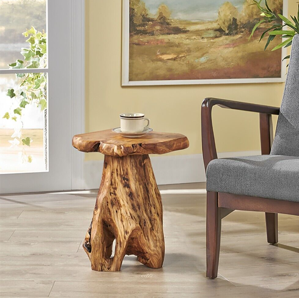 Tree stump console table store