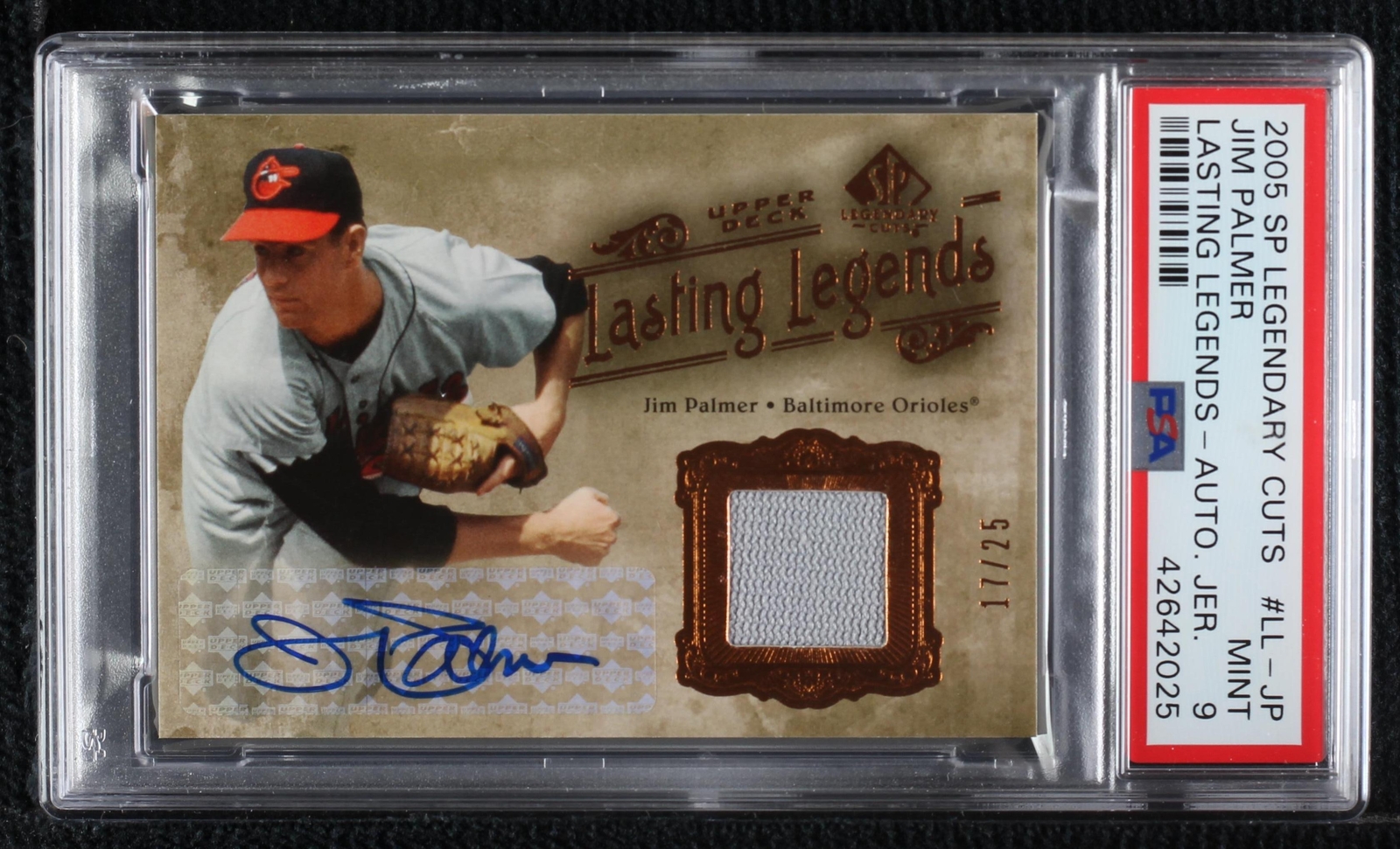 2005 SP Legendary Cuts - Lasting Legends Jersey Autographs #LL-JP Jim ...