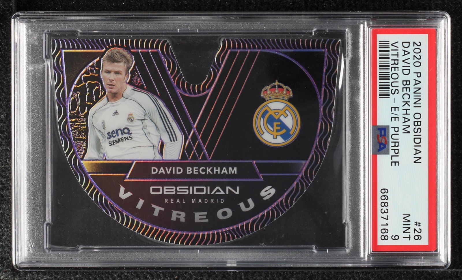 2020-21 Panini Obsidian - Vitreous Electric Etch Purple #26 David Beckham /60 for sale online | eBay