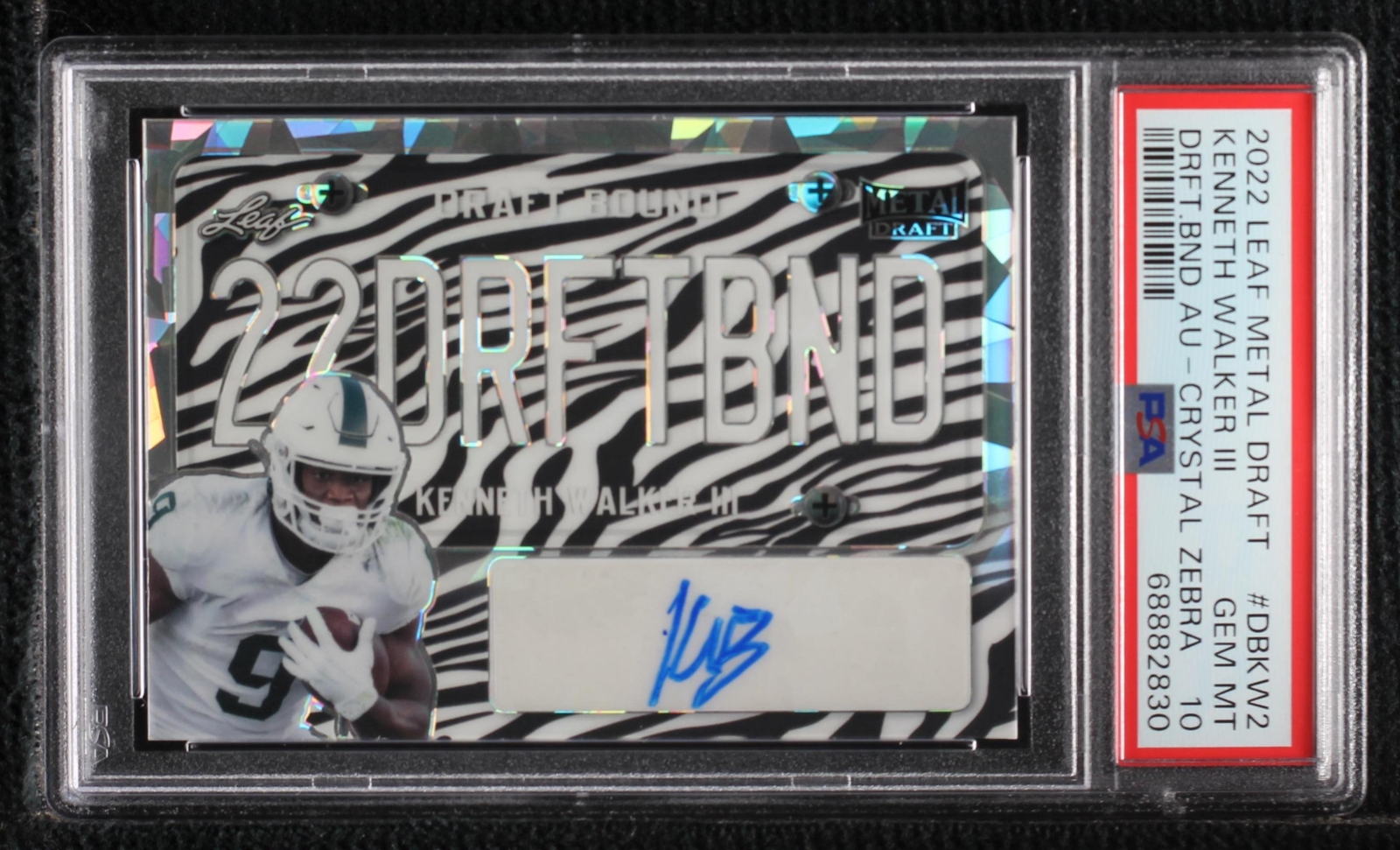 2022 Leaf Metal Draft - Draft Bound Autographs Zebra Crystals #DB-KW2 ...