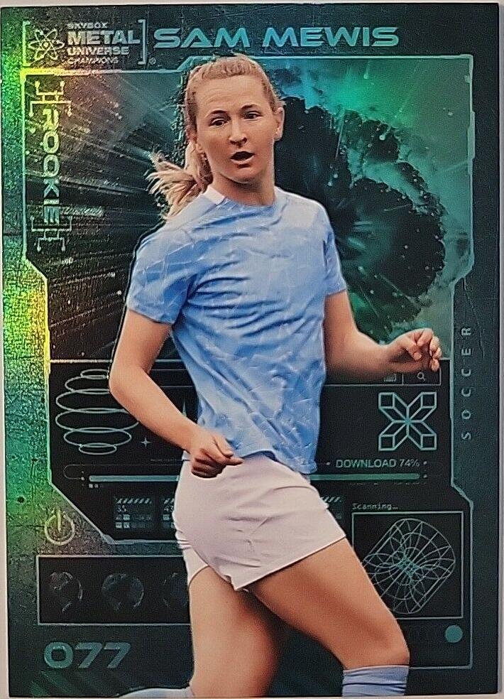 2023 Skybox Metal Universe Champions - Samantha Mewis #077 Aqua for ...