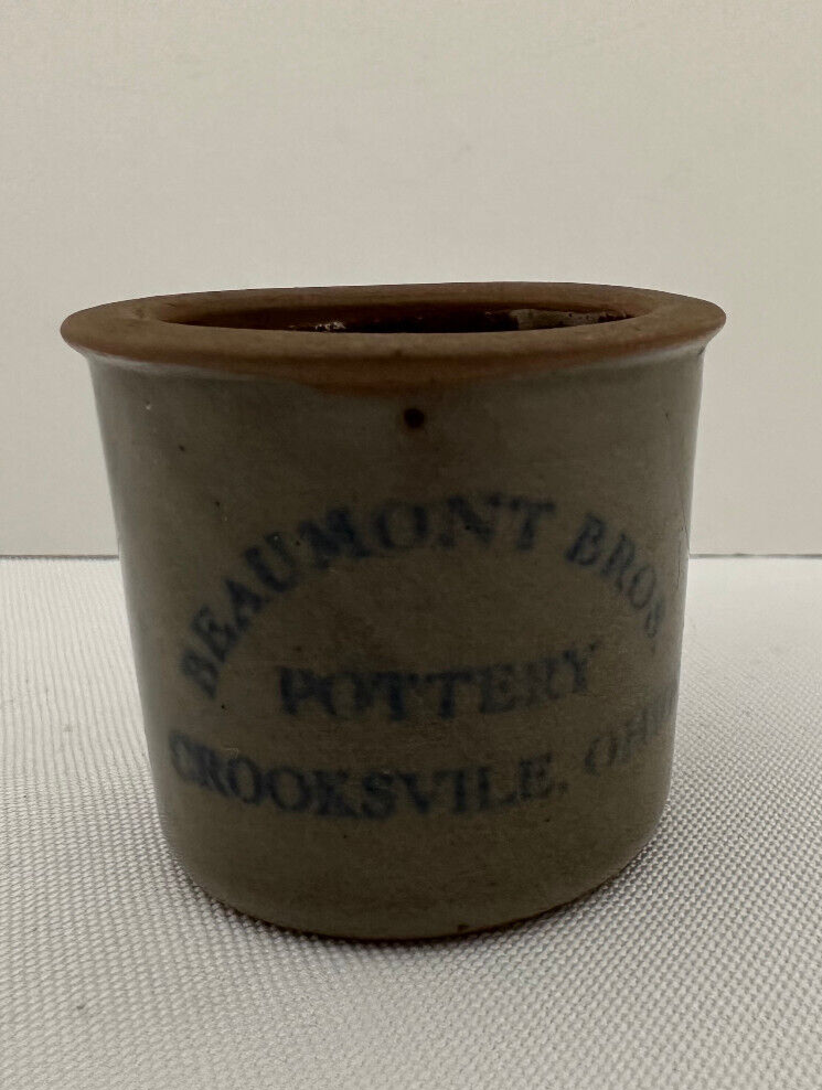 Vtg Beaumont Bros mini crock pottery Crooksville, Ohio