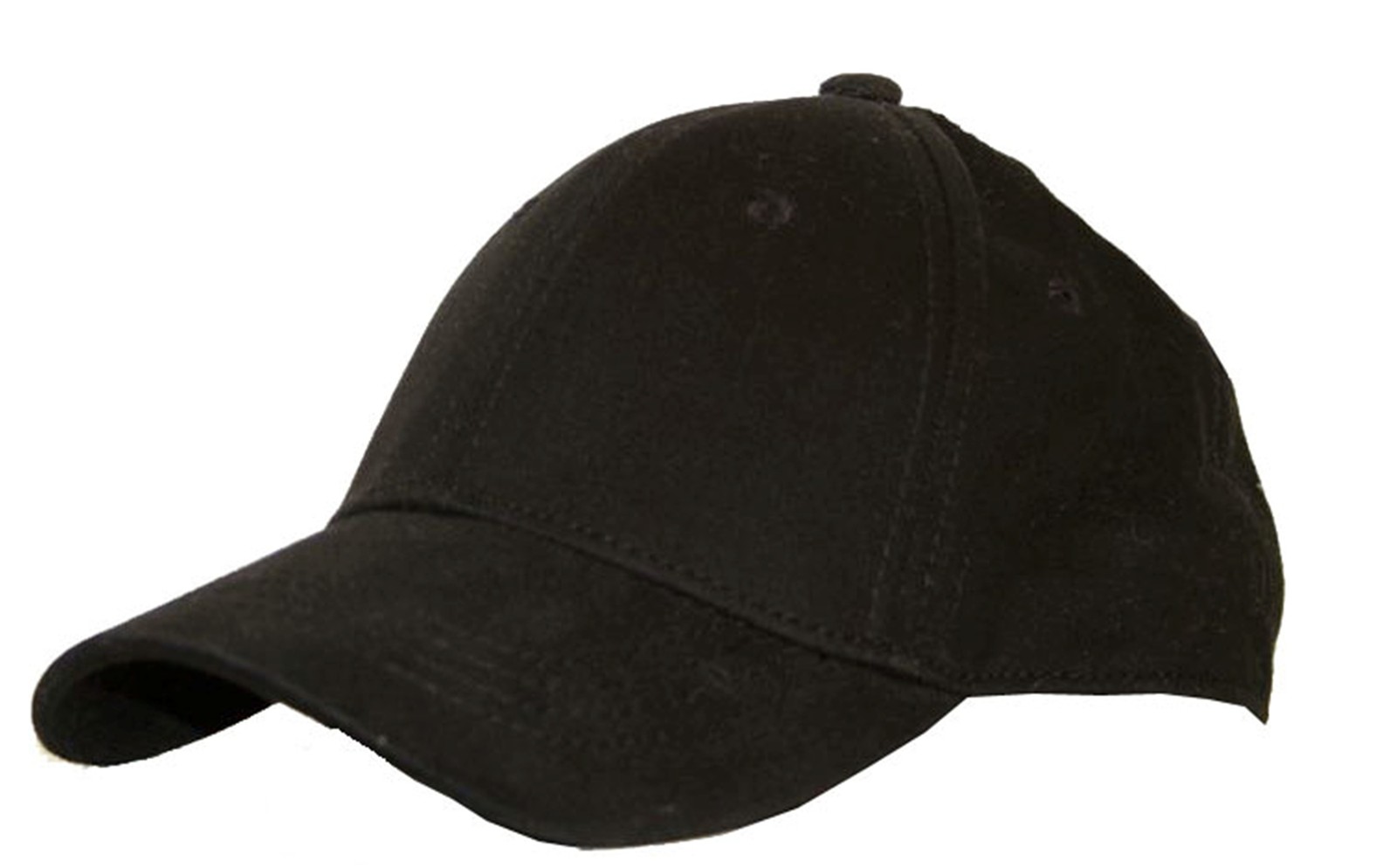 New Plain Black Small/Medium Flex Fit Fitted Baseball Cap No Adjustment ...