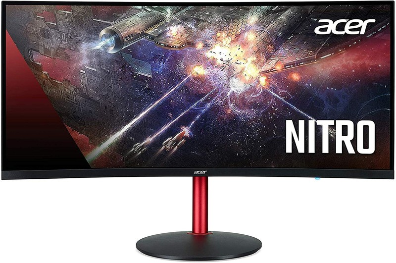 Acer Nitro - 34" Curved Monitor UW-QHD 3440x1440 VA 75Hz 21:9 1ms MPRT ...