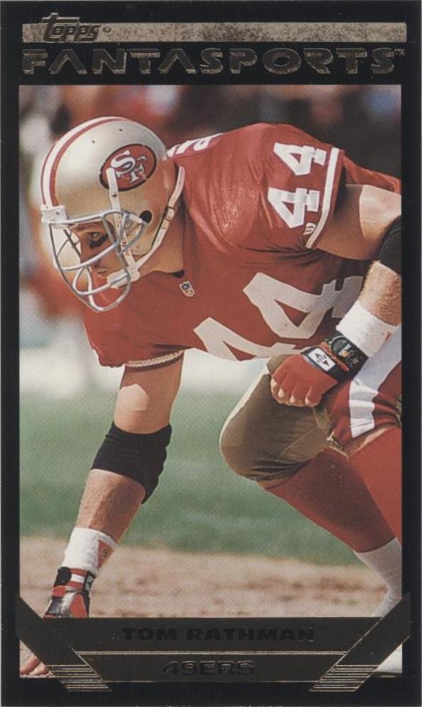 1993 Topps Fantasports - #80 Tom Rathman for sale online | eBay