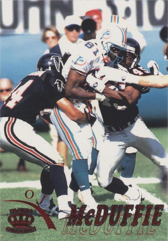 1996 Pacific Pure NFL Gridiron - Red #66 O.J. McDuffie for sale online ...