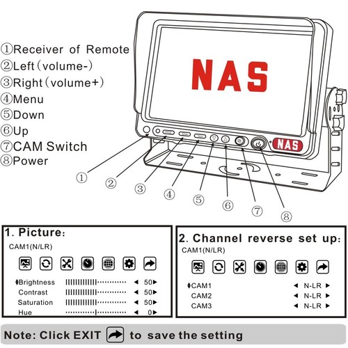 WIRED REVERSE MONITORS :: Standard Definition (SD) Monitors ...