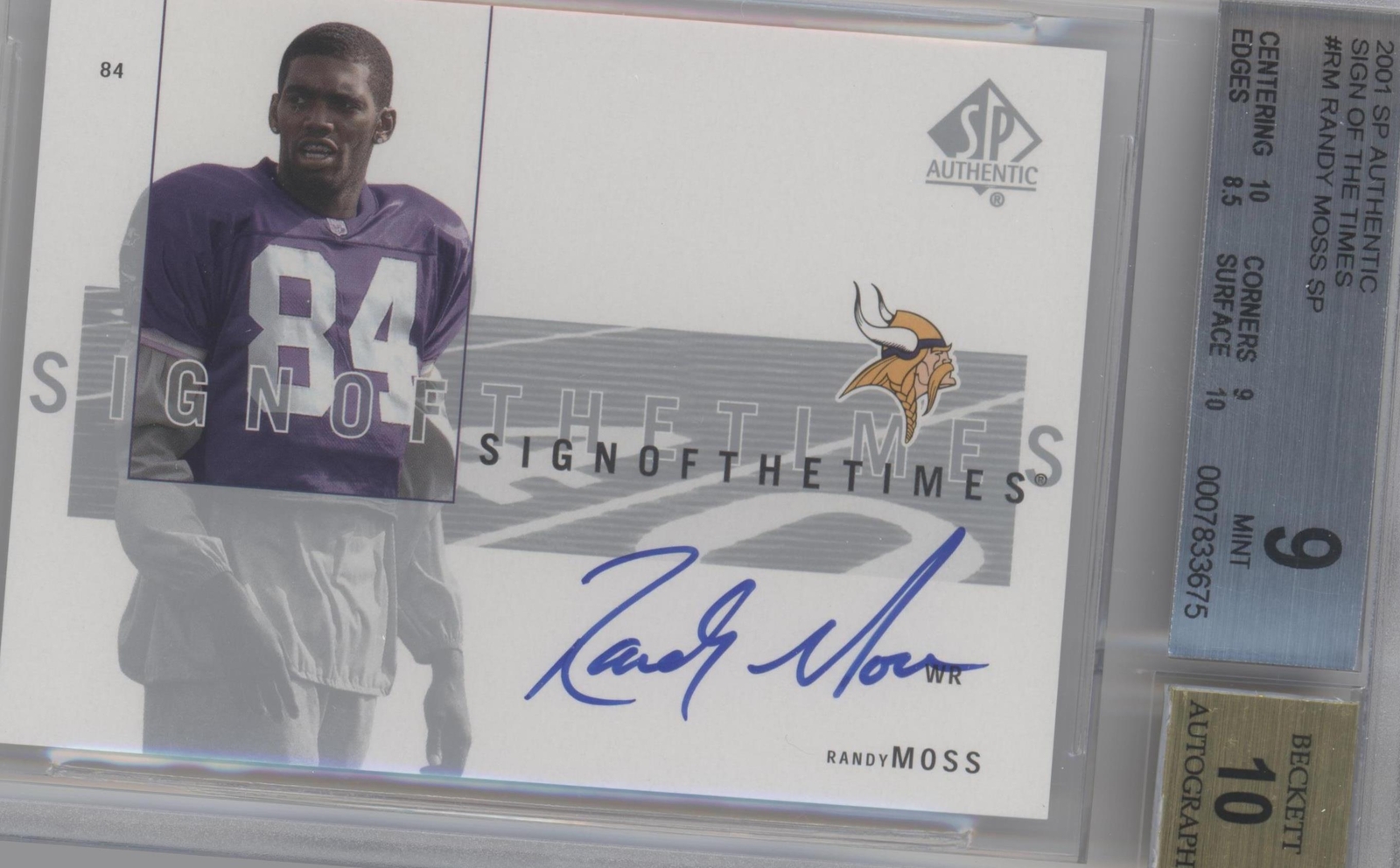 2001 SP Authentic - Sign of the Times #RM Randy Moss (AU) for sale ...