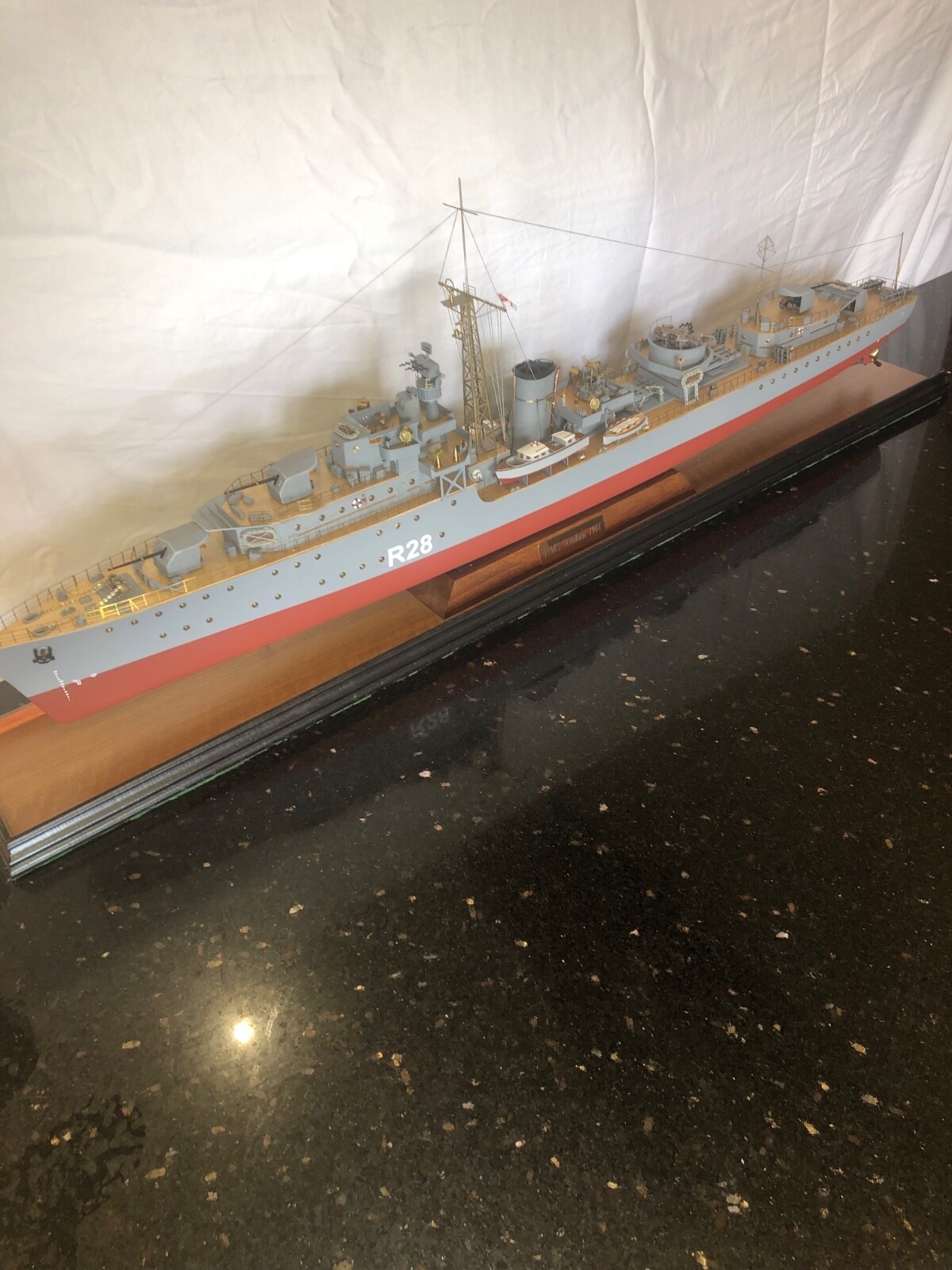 Museum Quality 1/96 Scale HMS Verulam Model Deansmarine. Completed ...