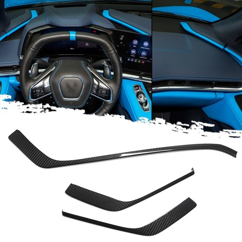 C8 Corvette Carbon Fiber Upper Dash Pad Trim Cover Kit 3PC | 2020 ...