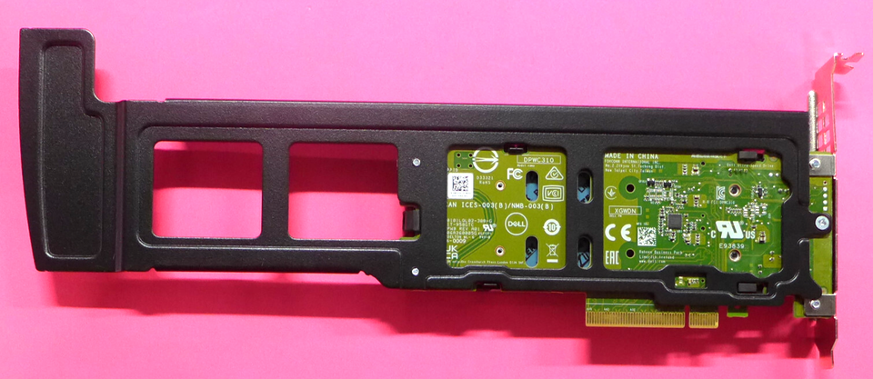 Dell DPWC310 Dual Port NVMe M.2 PCIe Adapter Card 8PVDC | eBay