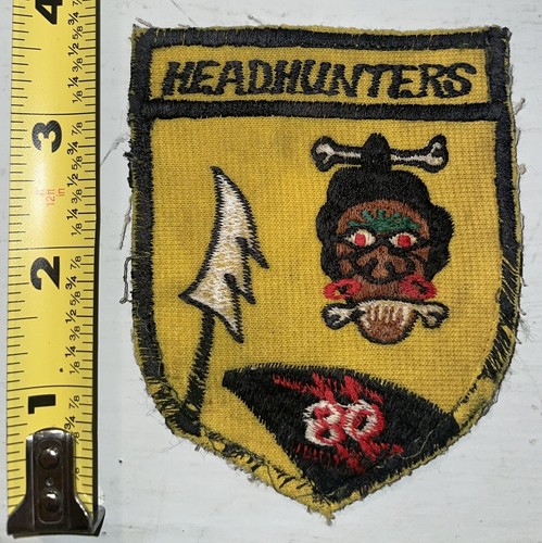 Vietnam War 80th Fighter Squadron Headhunters USAF Patch (18) | eBay