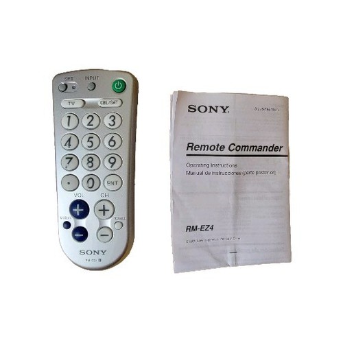 Universal TV Remote Control Sony RM-EZ4 Commander Silver Big Button | eBay