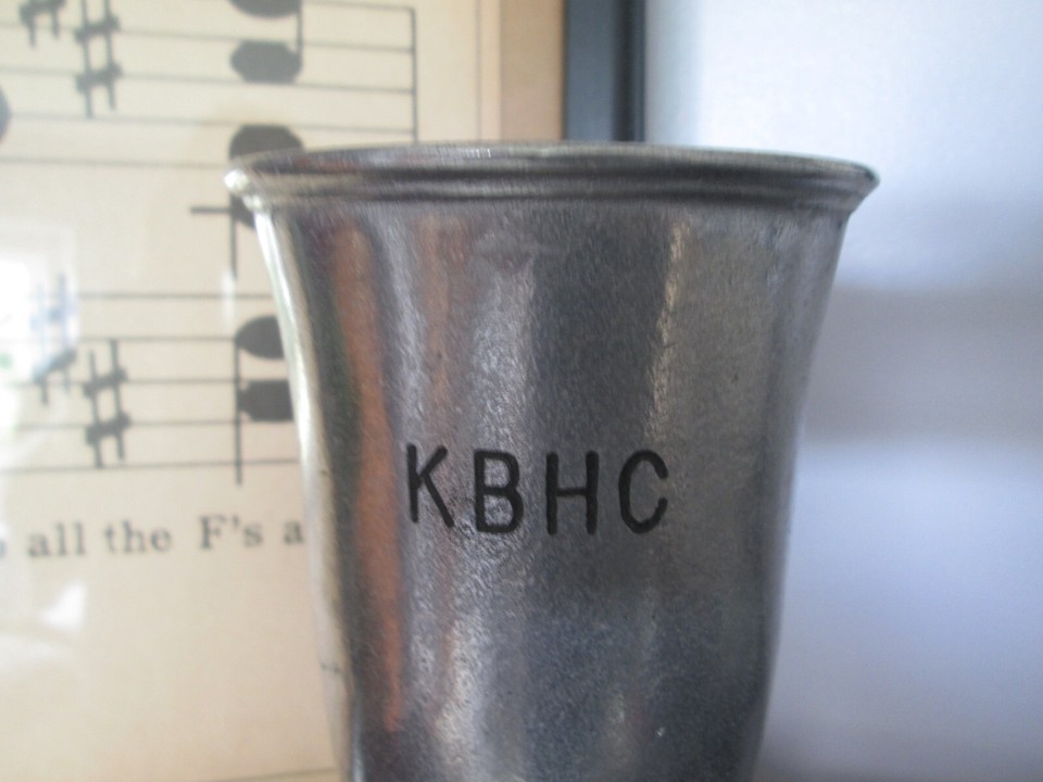 Vintage 1980's KBHC Basset Hound Club Dog Challis Cup Trophy Award ...