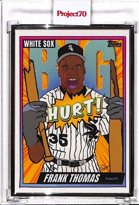 2021 TOPPS PROJECT 70 #205 FRANK THOMAS BY PALMER - P70 AP SILVER FRAME ...
