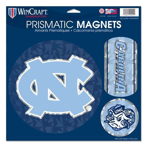 North Carolina Tar Heels 11"x11" Prismatic Magnet Sheet [NEW] 3 Magnets ...