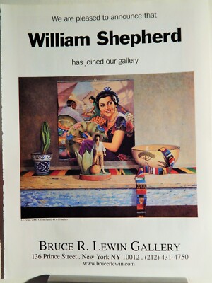 WILLIAM SHEPHERD ART PIECE VTG ORIG 2000 ADVERTISEMENT | eBay