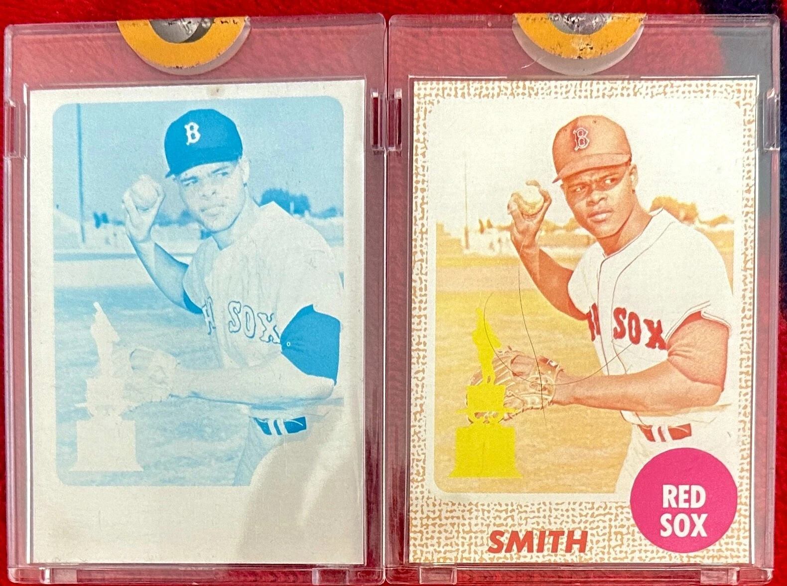 Reggie Smith 1968 Topps Baseball Vault #61 progressive proof blank back ...