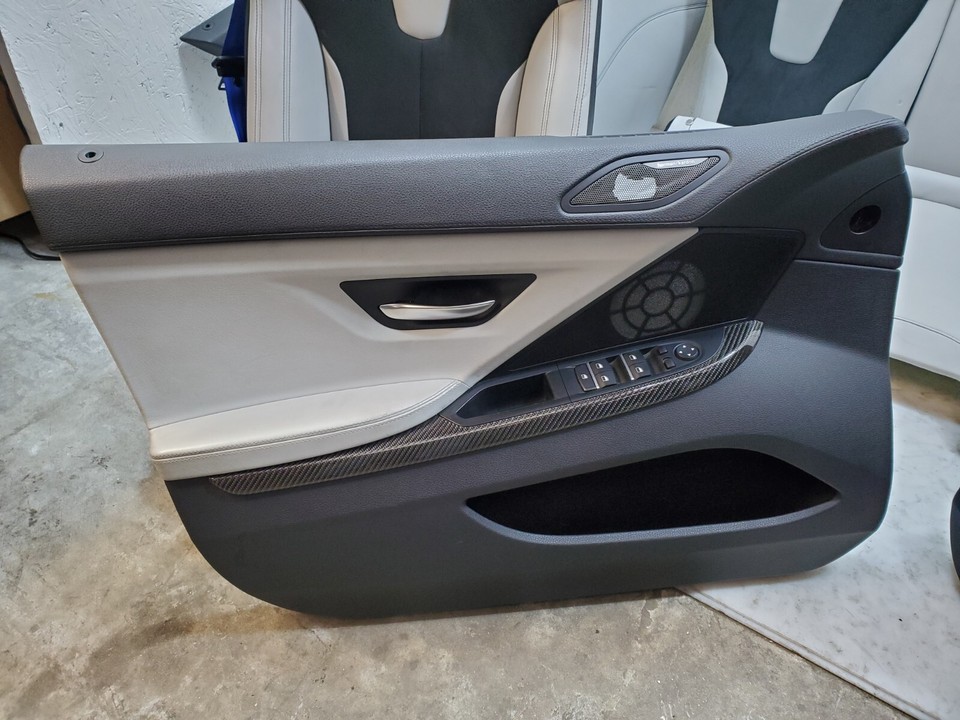 12-18 OEM BMW F06 M6 Merino Leather Silverstone 2 Interior Heated Seats ...