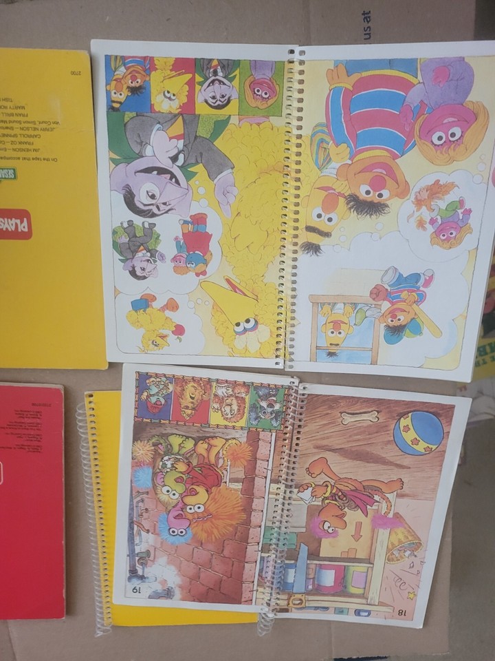 1984 Talk N Play Cassette Player Playskool Sesame Street Story WORKING ...