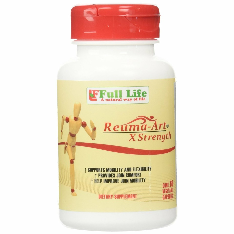 Full Life Reuma-Art X Strength - 60 Veggie Capsules Joint Mobility ...