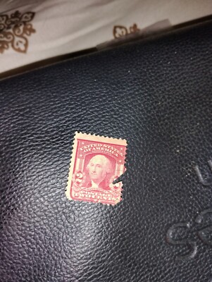 Rare vintage Used George Washington Red 2 Cents Stamp 1932 | eBay