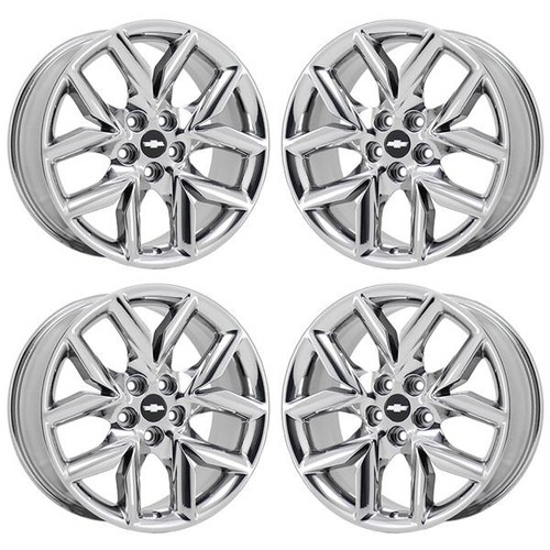 19" CHEVROLET IMPALA PVD BRIGHT CHROME-C WHEELS RIMS FACTORY OEM 5614 ...