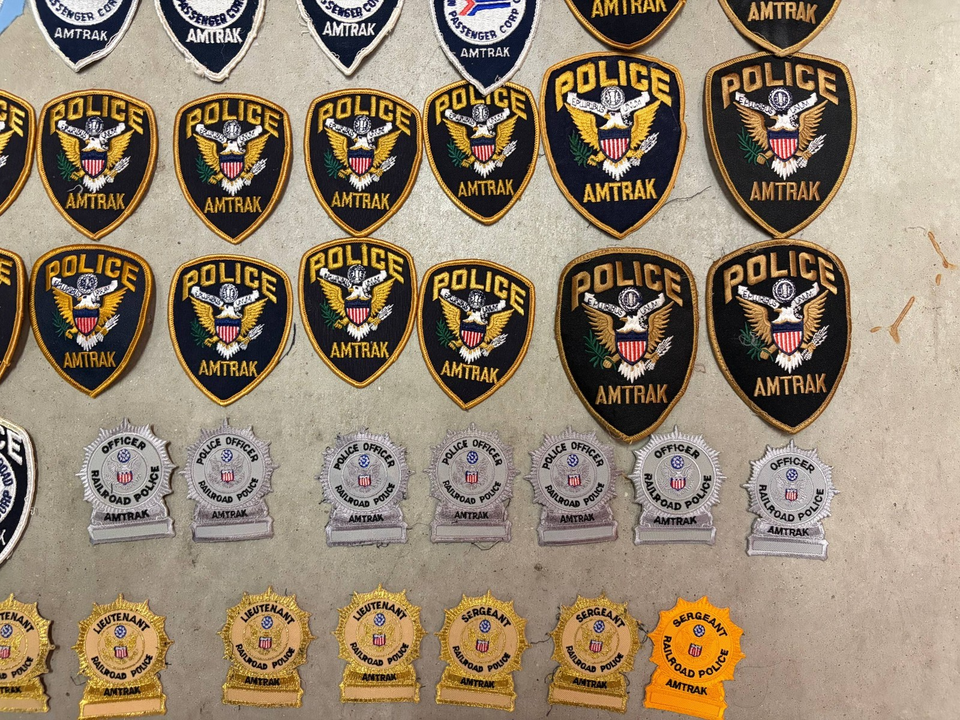 Large Lot Amtrak Police Patches Railroad Passenger Police Vintage | eBay