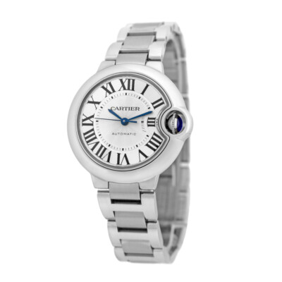 CARTIER Stainless Steel 33mm Ballon Bleu de Cartier W6920071 Box ...