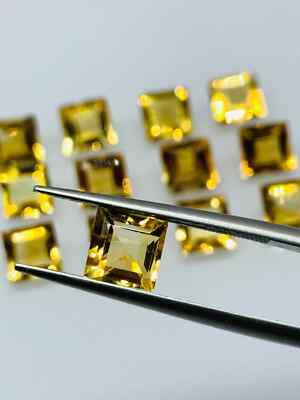[WHOLESALE] NATURAL CITRINE FACETED SQUARE SHAPE LOOSE GEMSTONE | eBay