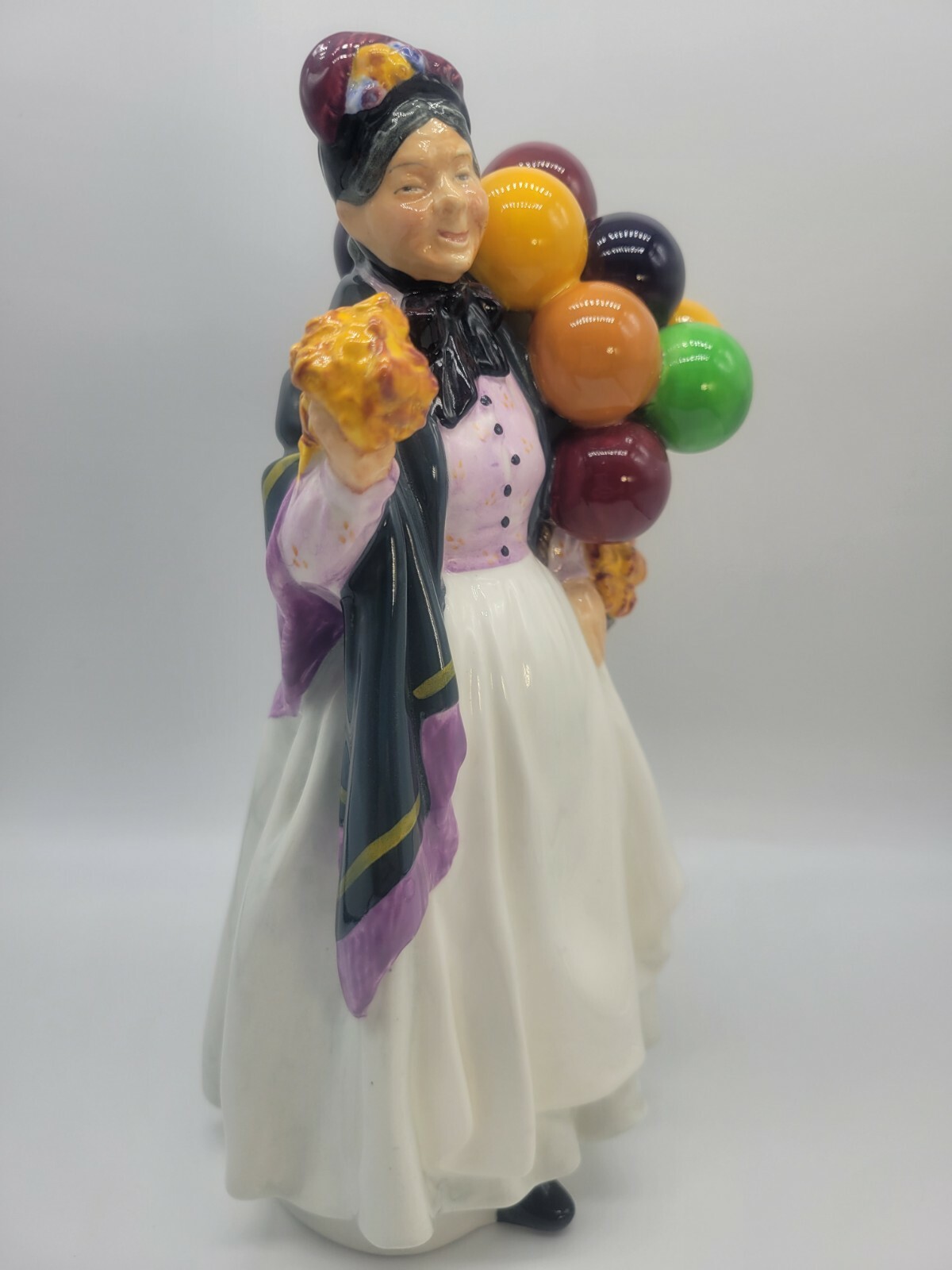 Royal Doulton Biddy Penny Farthing Figurine Balloon Lady HN1843 9X5 1/4 ...
