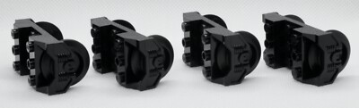 4x New Black LEGO Train Wheels Assembly Wheel w/ Plastic Pins | eBay