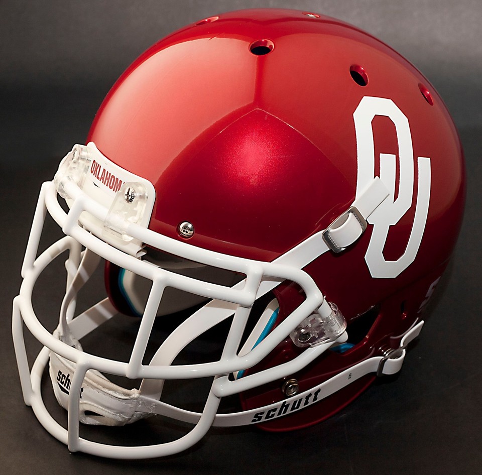 *CUSTOM* OKLAHOMA SOONERS Schutt XP GAMEDAY Football Helmet w/ EGOP ...