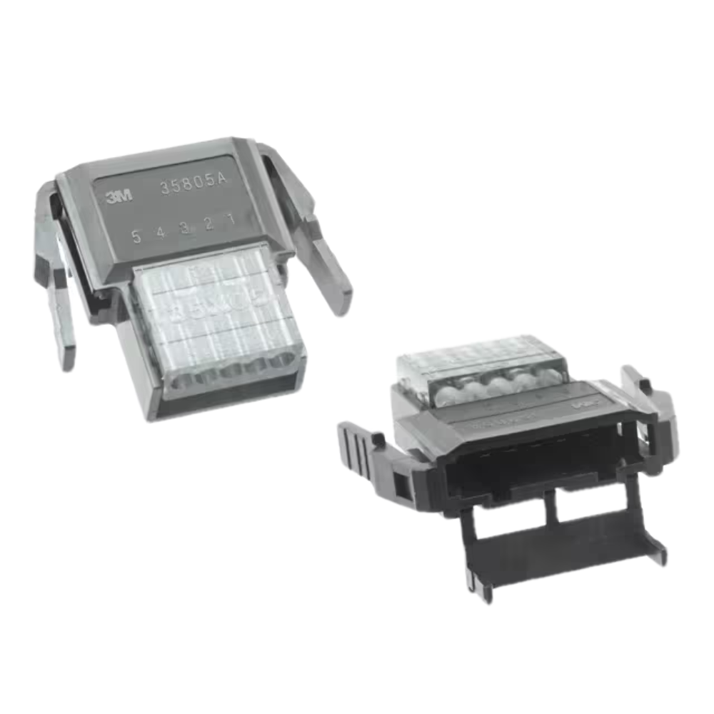 35805-6080-AP0GF Connector Rectangular 5 Position Plug IDC Gold 18 AWG ...