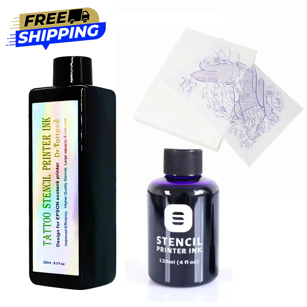ECOTANK Inkjet Tattoo Transfer Stencil Printer Ink 4oz/8oz A4 Thermal ...