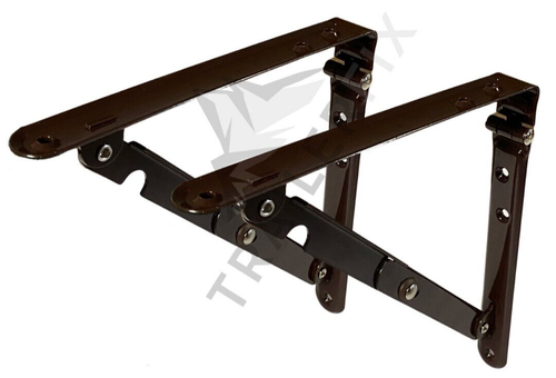 2 Pack 8" Brown RV Folding Shelf Bracket Shelving Hardware Camper ...
