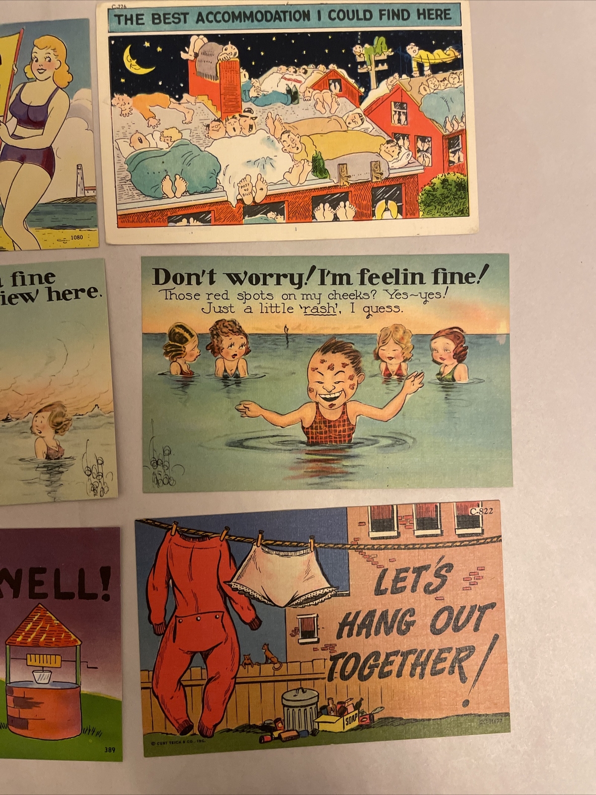 Vintage Comic Postcard Funny 1940S Lot Of 9 | eBay