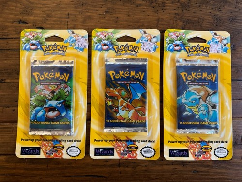 Art Set - WOTC Pokemon Unlimited Base Set Booster Blister 3 Pack ...