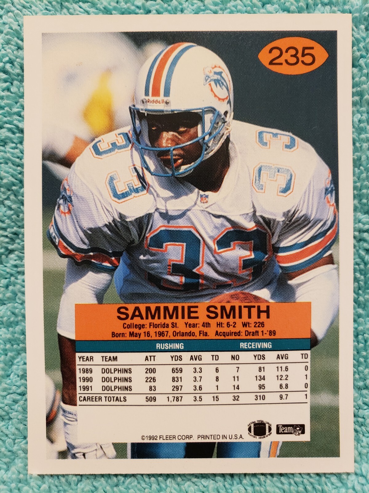 1992 Fleer - #235 Sammie Smith for sale online | eBay