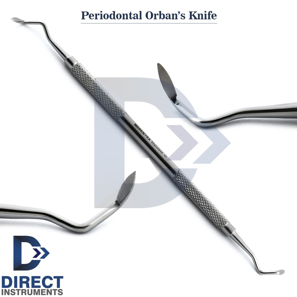 3Pcs Dental Periodontal Orban Buck Kirkland Knife Interproximal Tissue ...