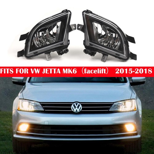 2PCS Front Bumper Clear Lens Fog Light Lamp For VW Volkswagen Jetta ...