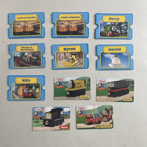 Thomas & Friends Wooden Railway & Take Along 11 Character Cards Lot | eBay