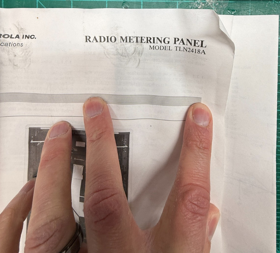 Motorola Repeater Radio Diagnostic Metering Panel MSF-5000 TLN2418A x2 ...