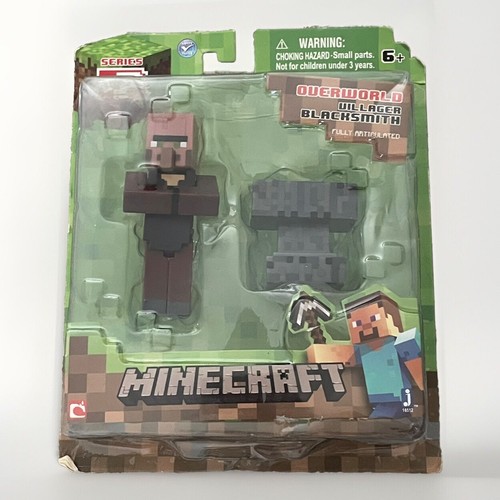 Minecraft Overworld Series 2 Villager Blacksmith 3 inch Figure Fully ...
